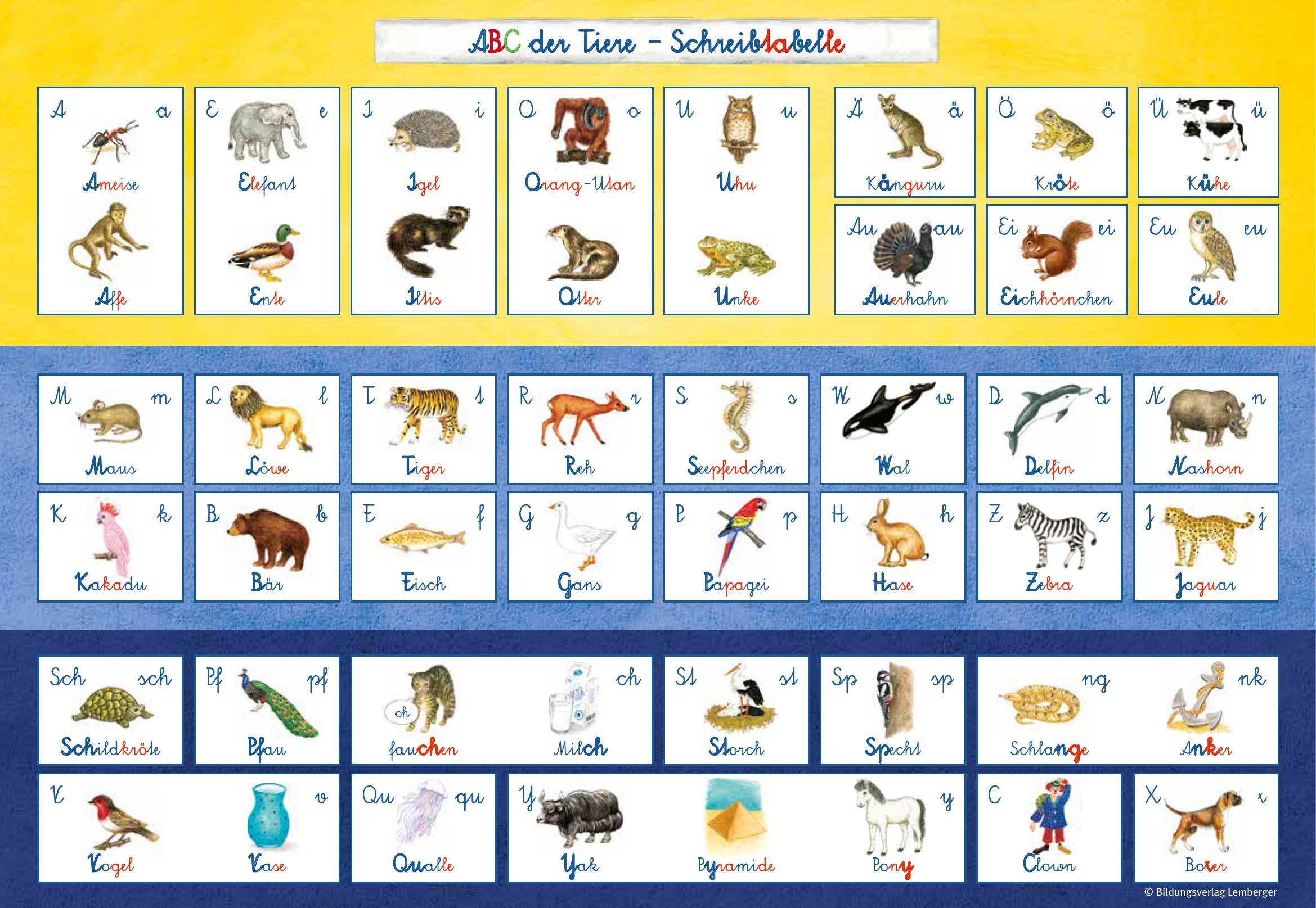 ABC der Tiere 1 – Schulbuch: Schreiblehrgang – Teil A (1. Semester ...